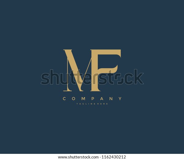 Elegant Mf Letter Linked Monogram Logo Stock Vector (Royalty Free ...