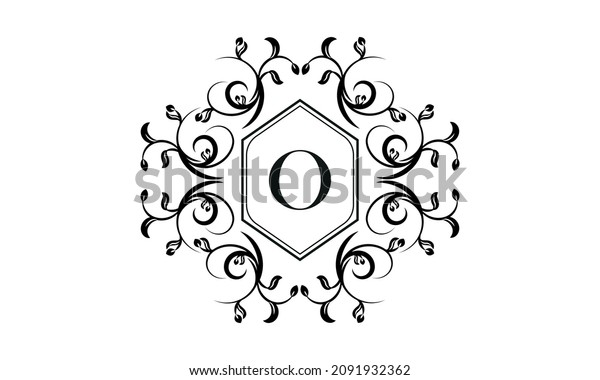Elegant Monogram Design Letter O Restaurant Stock Vector (Royalty Free ...