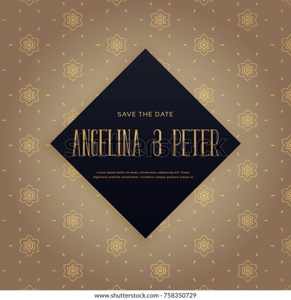 Elegant Premium Wedding Invitation Background Design: Vector có sẵn ...