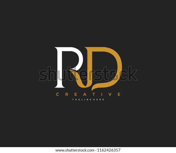 Elegant Rd Letter Linked Monogram Logo Stock Vector (Royalty Free ...