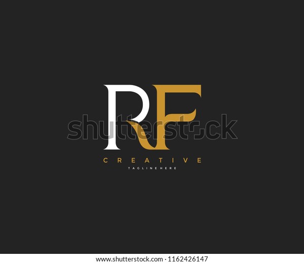 Elegant Rf Letter Linked Monogram Logo Stock Vector (Royalty Free ...