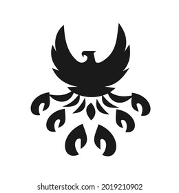 Elegant Unique Phoenix Logo Design Stock Vector (Royalty Free ...