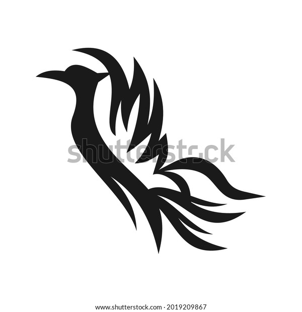 Elegant Unique Phoenix Logo Design Stock Vector (Royalty Free ...