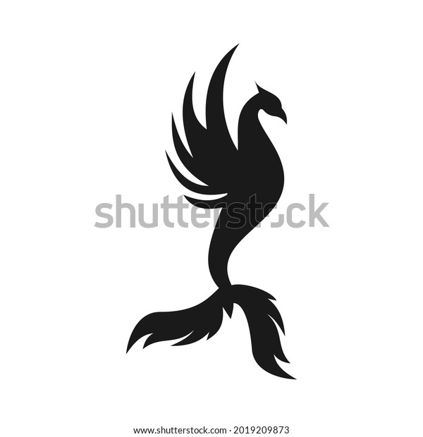 Elegant Unique Phoenix Logo Design Stock Vector (Royalty Free ...