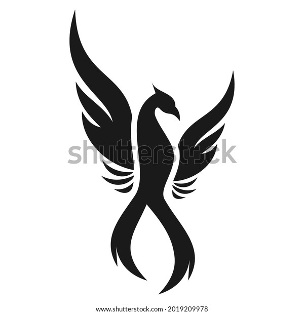 Elegant Unique Phoenix Logo Design Stock Vector (Royalty Free ...