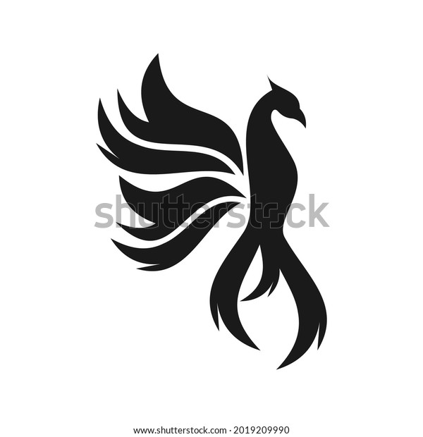Elegant Unique Phoenix Logo Design Stock Vector (Royalty Free ...