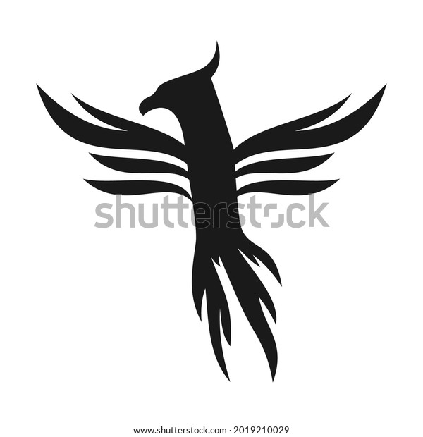 Elegant Unique Phoenix Logo Design Stock Vector (Royalty Free ...