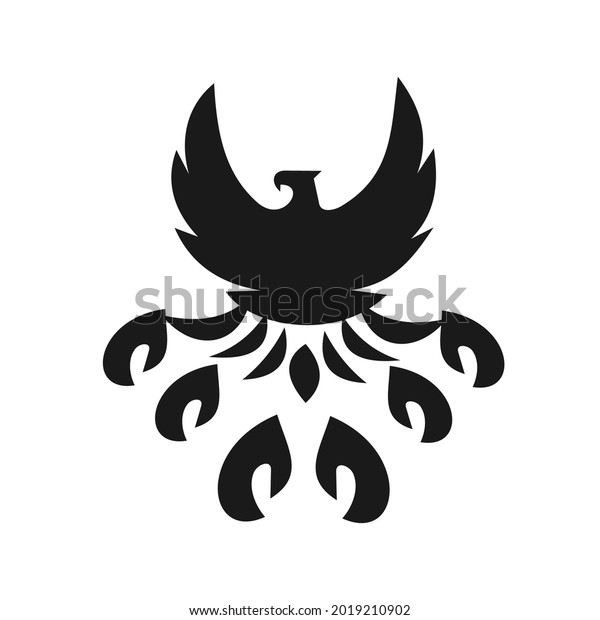 Elegant Unique Phoenix Logo Design Stock Vector (Royalty Free ...