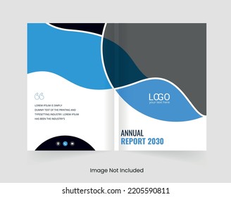 Elegant Vector Annual Report Design Stock Vector (Royalty Free ...