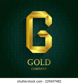 Elegant Vector Graphic Gold Alphabet G Stock Vector (Royalty Free ...