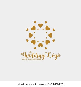 Elegant Wedding Logo Design Vector Stock Vector (Royalty Free ...