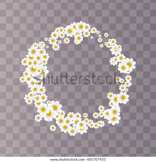 Elegant Wedding Round Frame Romantic Greeting Stock Vector (Royalty ...
