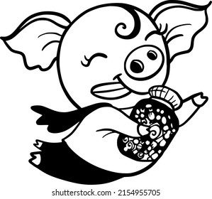 Element Coloring Page Cartoon Style Stock Vector (Royalty Free ...