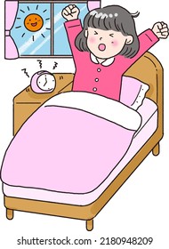 Elementary School Girl Students Get Stock Vector (Royalty Free ...