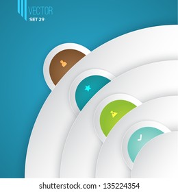 Elements Infographic 4 Options Icons Stock Vector (Royalty Free ...