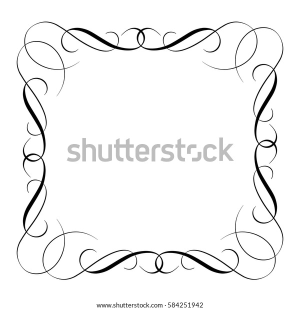 Elements Vintage Set Decorative Whorls Design Stock Vector (Royalty ...