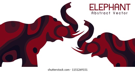 Elephant Abstract Illustration Vector Stock Vector (Royalty Free ...