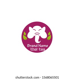 Elephant Thai Tea Logo Design Vector: เวกเตอร์สต็อก (ปลอดค่าลิขสิทธิ์ ...