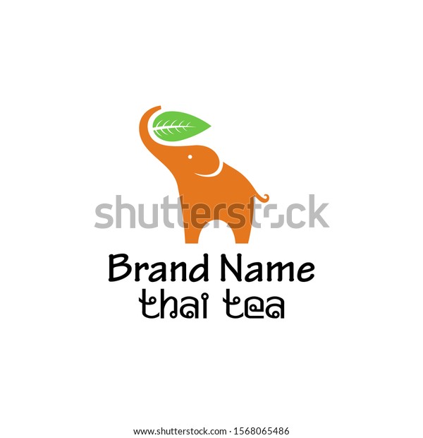 Elephant Thai Tea Logo Design Vector Stock Vector (Royalty Free ...