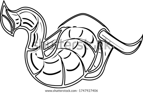 Elephant Trunk Logo On White Background Stock Vector (Royalty Free ...