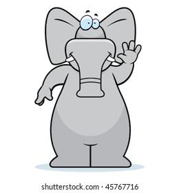Elephant Waving Stock Vector (Royalty Free) 45767716 | Shutterstock