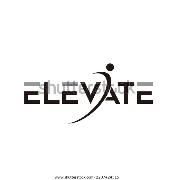 Elevate Logo Design Company Stock Vector (Royalty Free) 2207424315 ...