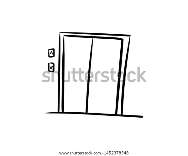Elevator Doodle Hand Drawing Vector Stock Vector (Royalty Free ...