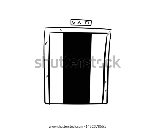 Elevator Doodle Hand Drawing Vector Stock Vector (Royalty Free ...