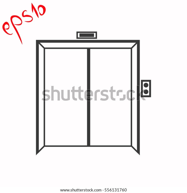 Elevator Grey Icon Stock Vector (Royalty Free) 556131760 | Shutterstock