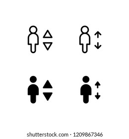 Elevator Icon Logo Vector Symbol Lift Stock Vector (Royalty Free ...