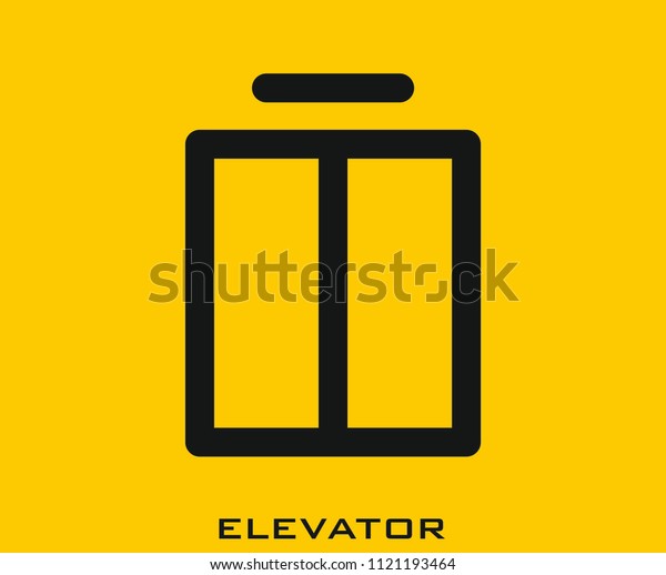Elevator Icon Signs Stock Vector (Royalty Free) 1121193464 | Shutterstock