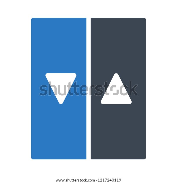 Elevator Lift Arrow Stock Vector (Royalty Free) 1217240119 | Shutterstock