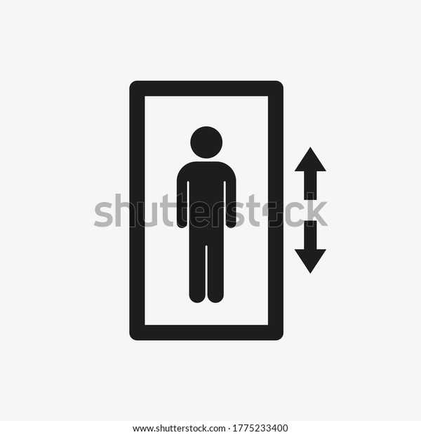 Elevator Vector Icon Lift Symbol Stock Vector (Royalty Free) 1775233400 ...