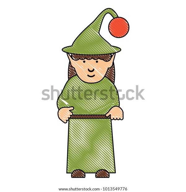 Elf Girl Icon Stock Vector (Royalty Free) 1013549776 | Shutterstock