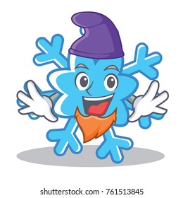 Angry Snowflake Character Cartoon Style Stock Vector (Royalty Free ...