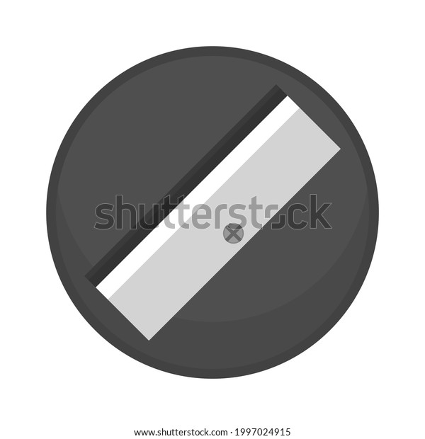 Elipse Pencil Shape Vector Illustration High Stock Vector (Royalty Free ...