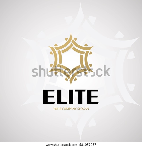 Elite Logo Design Company Vector Logo Stock Vector (Royalty Free) 581059057