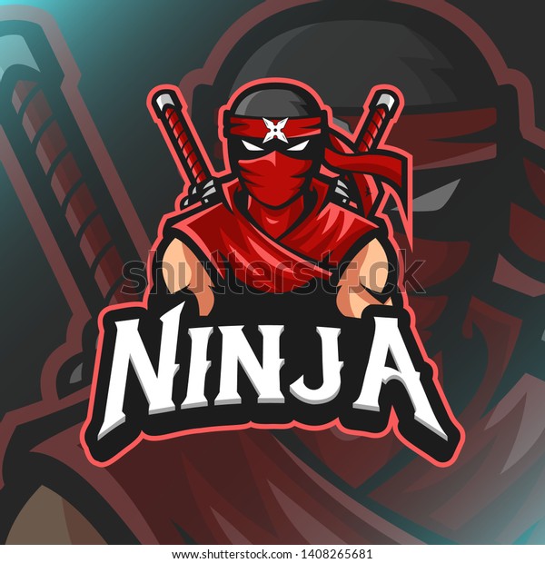 Elite Ninja Logo Mascot Vector Illustration Stock Vector (Royalty Free ...