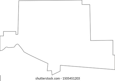 Elk County Map Pennsylvania State Stock Vector (Royalty Free ...