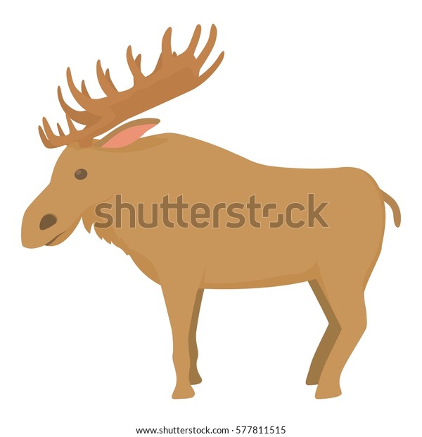 Elk Icon Cartoon Illustration Elk Vector Stock Vector (Royalty Free ...