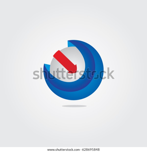 Ellipse 3d Icon Logo: vector de stock (libre de regalías) 628695848 ...
