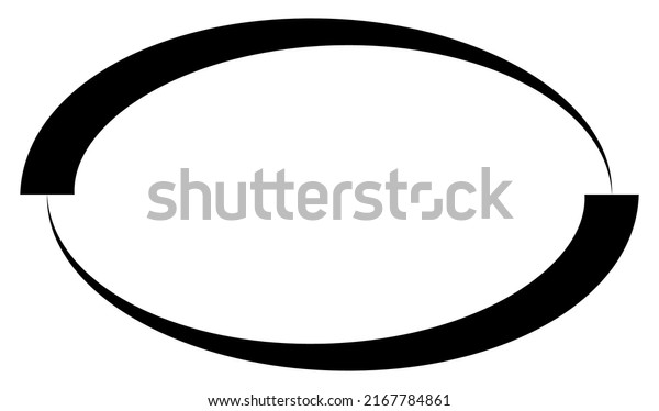 Elipse, marco ovalado, borde. Banner oval,: vector de stock (libre de ...