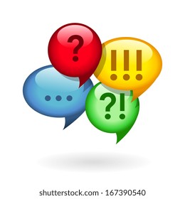 Ellipsis Exclamation Question Marks Iconset Isolated: เวกเตอร์สต็อก ...