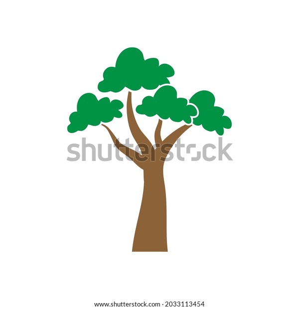 Elm Tree Icon Design Template Illustration Stock Vector (Royalty Free ...