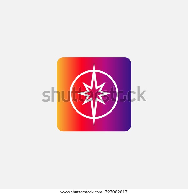Elongated Star Icon Silhouette Vector Illustration: Stock-Vektorgrafik ...