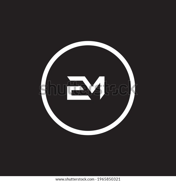 Em Letters Logo Design Template Vector Stock Vector (Royalty Free ...