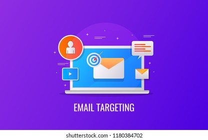 Email Audience Targeting Email Marketing Email Stock Vector (Royalty ...