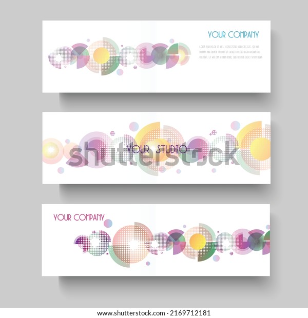 Email Banner Card Color Gradient Chart Stock Vector (Royalty Free ...