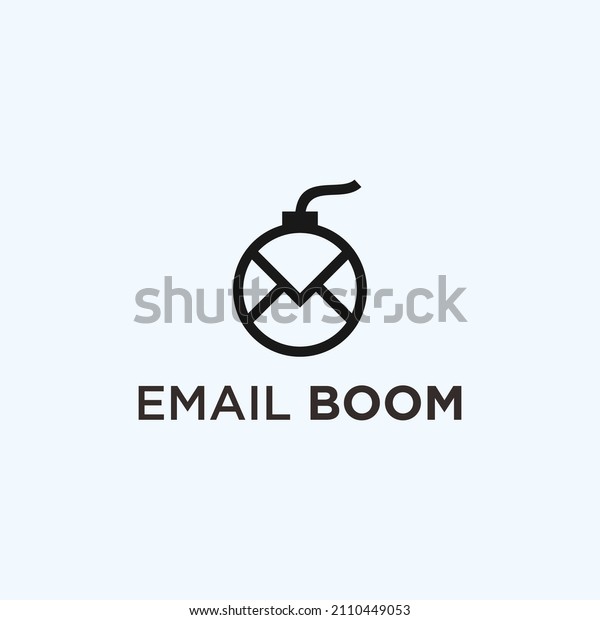 Email Combination Bomb Logo Design Vector Stock Vector (Royalty Free ...