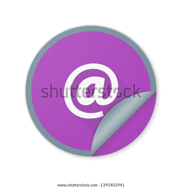 Email Contact Button Sign Illustration Stock Vector (Royalty Free ...